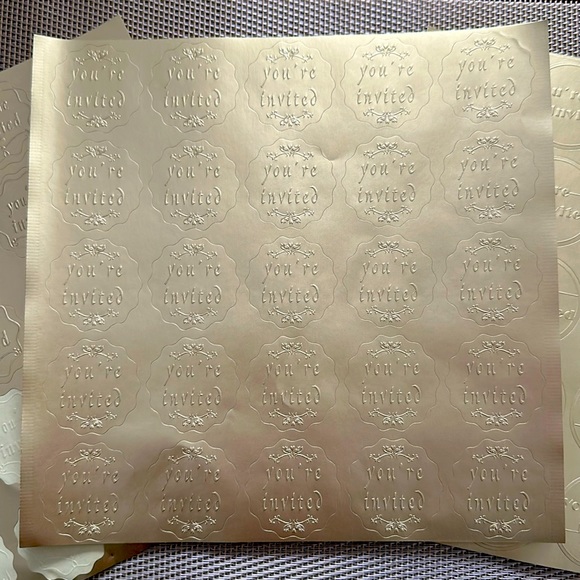 Party Supplies | Youre Invited Envelope Stickers | Poshmark